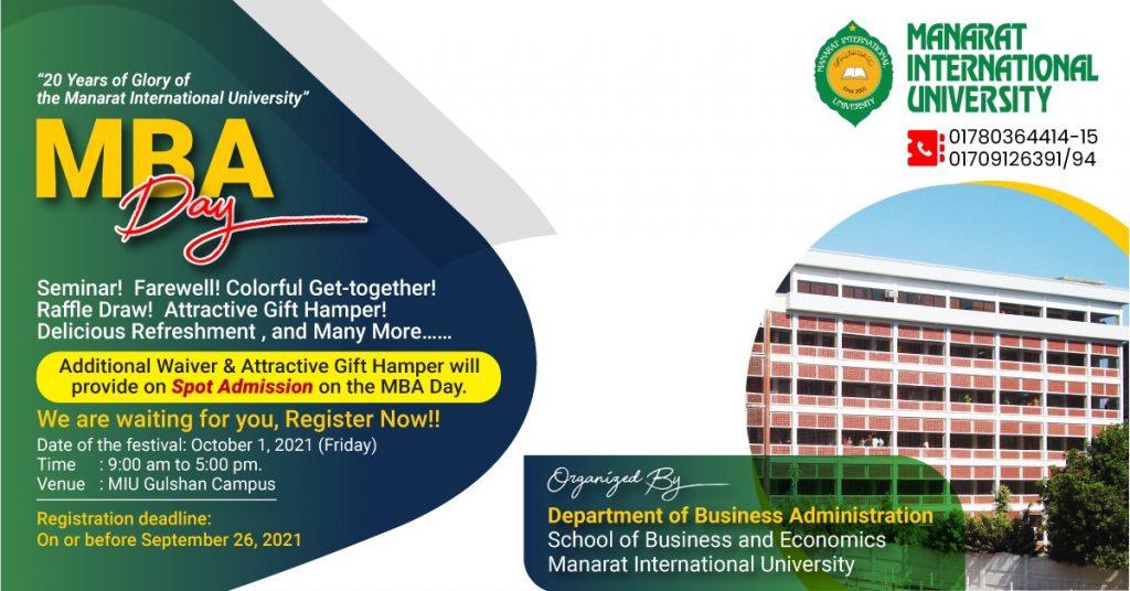 MIU MBA DAY - Manarat International University